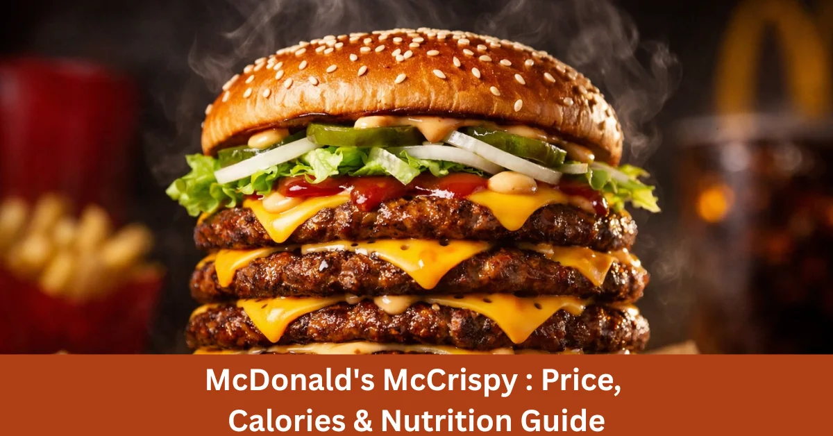 McDonald's McCrispy 2026: Price, Calories & Nutrition Guide